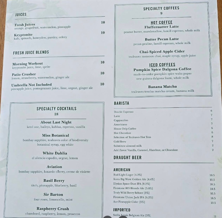 Salt & Ivy Restaurant Menu | Creative Breakfast & Lunch in Las Vegas